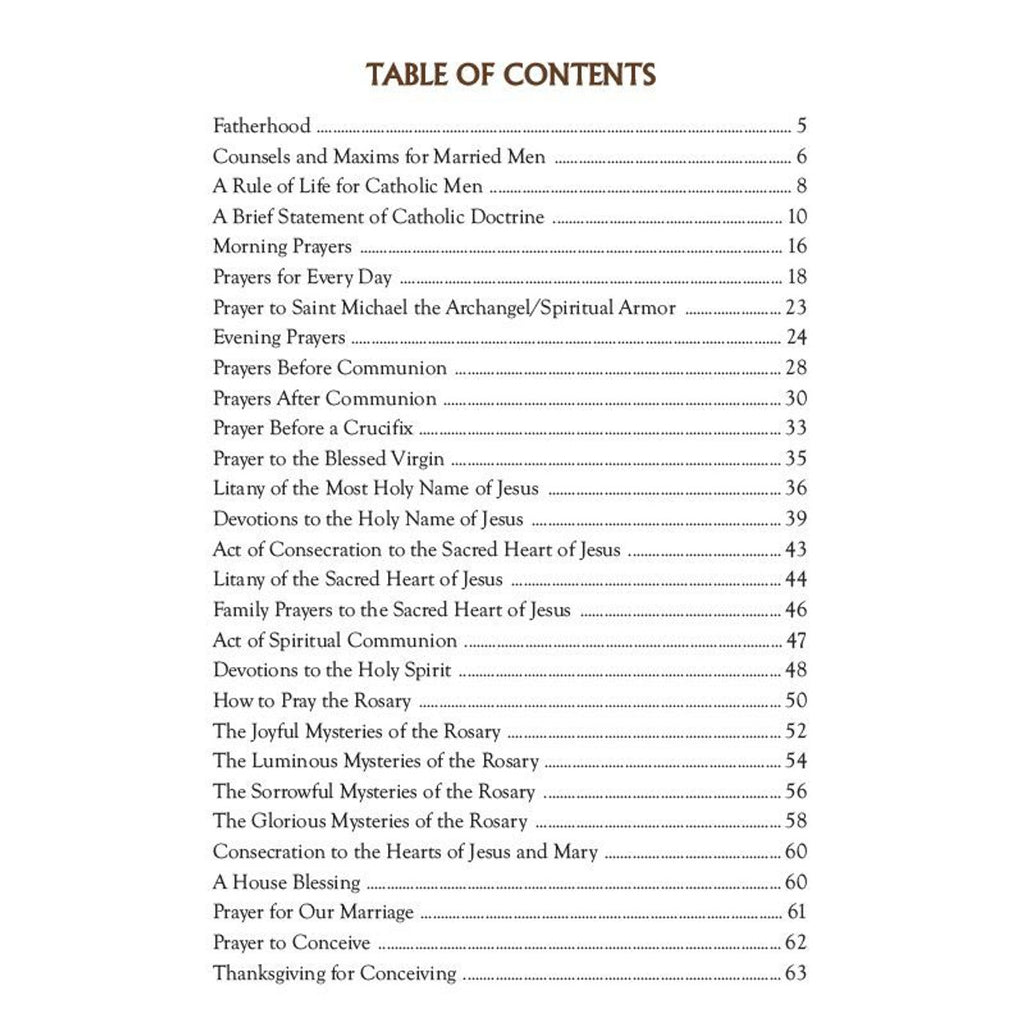 Father's Manual Prayer Book – Carmelite Gift Store